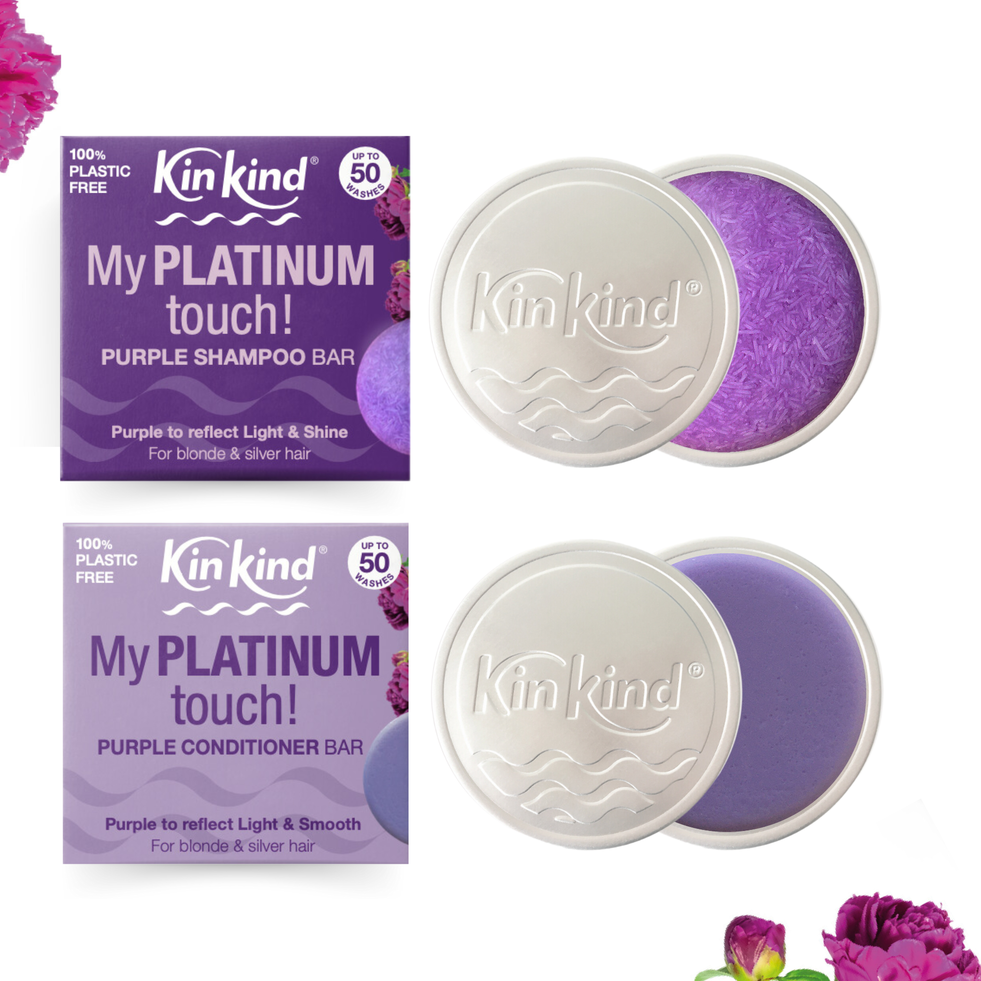 Travel Shampoo and Conditioner | KinKind Plastic-free Travel Sets